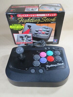 HORI Fighting Stick ps Japan controller sony ps1 ps2 tested Joystick ...