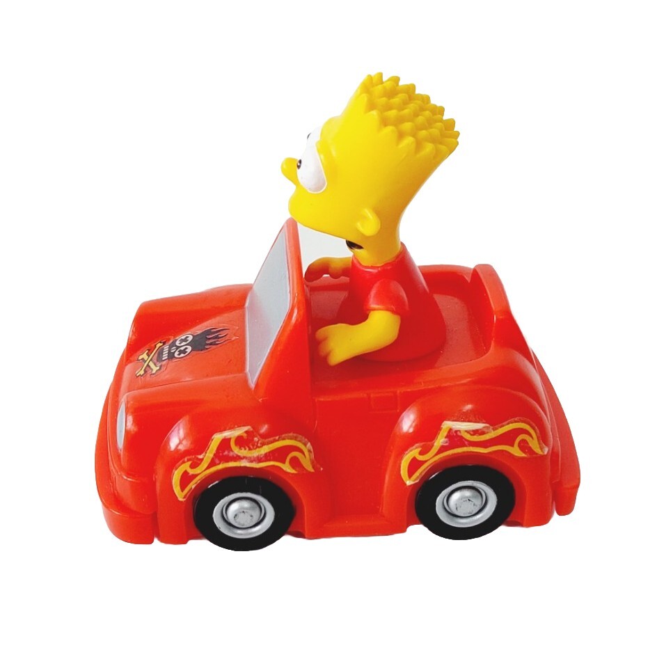 THE SIMPSONS Vintage Red Rooster Car Toys 2003 Bart Simpson | eBay
