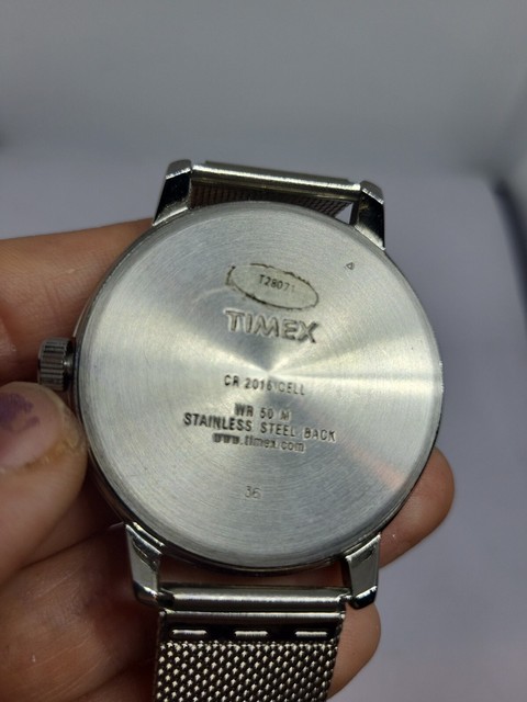 Timex T28071 Men's Large Easy Reader Black Leather Watch Indiglo ...