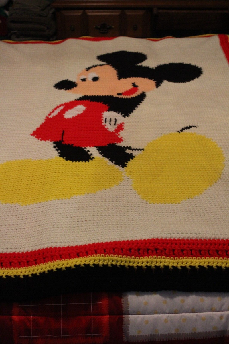 Mickey Mouse Crochet Blanket