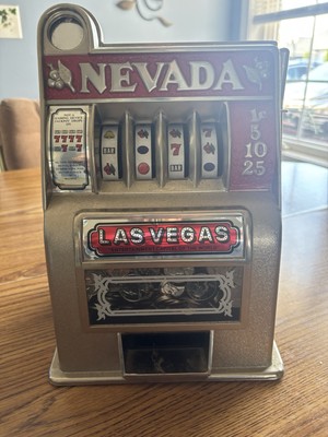Collectible Nevada Las Vegas Vintage 4 Reel Countertop Slot Machine ...