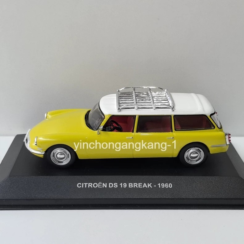 Citroen DS 19 Break 1960 yellow roofwhite diecast model car 4304400 ...