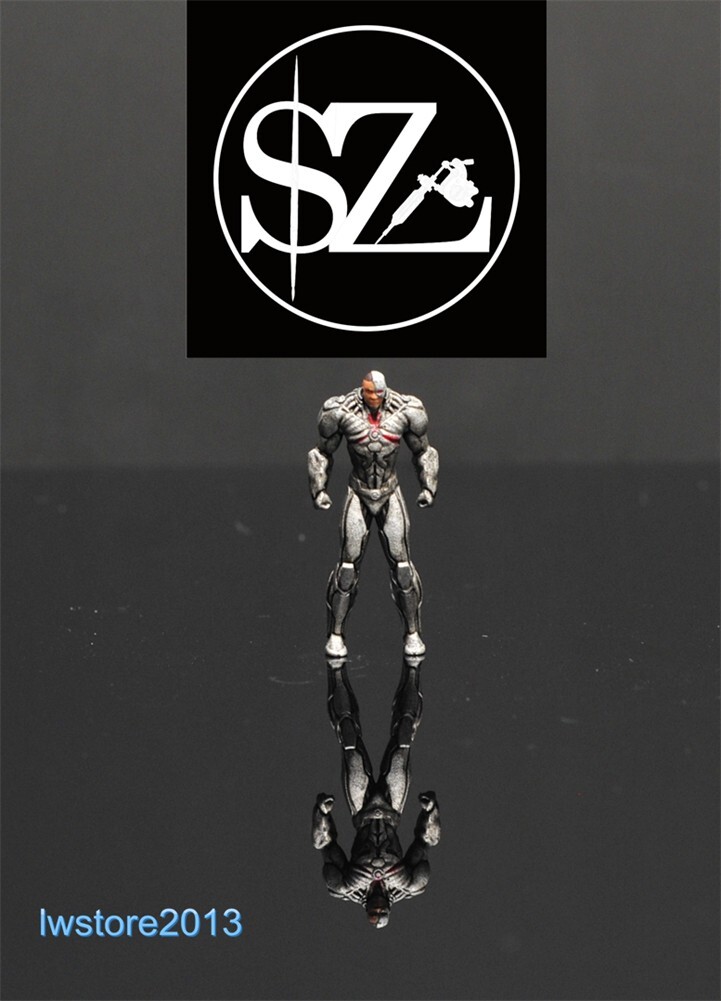 1/64 Cyborg DC Man Scene Props Miniatures Figures Model For Cars ...