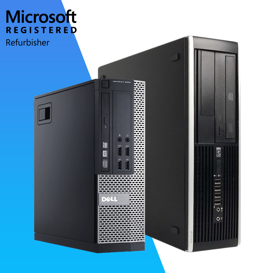 FULL Fast Cheap Desktop Computer PC Bundle DELL/HP +Windows 10 +WiFi ...