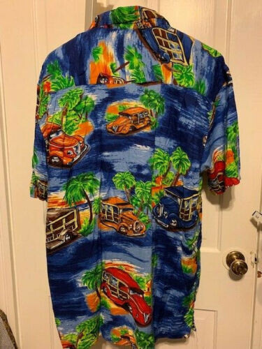 STEVE & BARRY'S CLASSIC HAWAIIAN SIZE LARGE SHORT SLEEVE BUTTON SHIRT ...