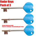 RADAR Key Blue Top Comfort Grip *PACK of 3* GENUINE Badge NKS Disabled ...