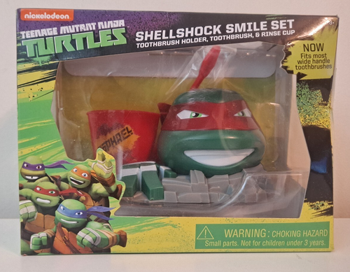 Raphael Teenage Mutant Ninja Turtles Shellshock Smile Set Toothbrush Holder NIB | eBay