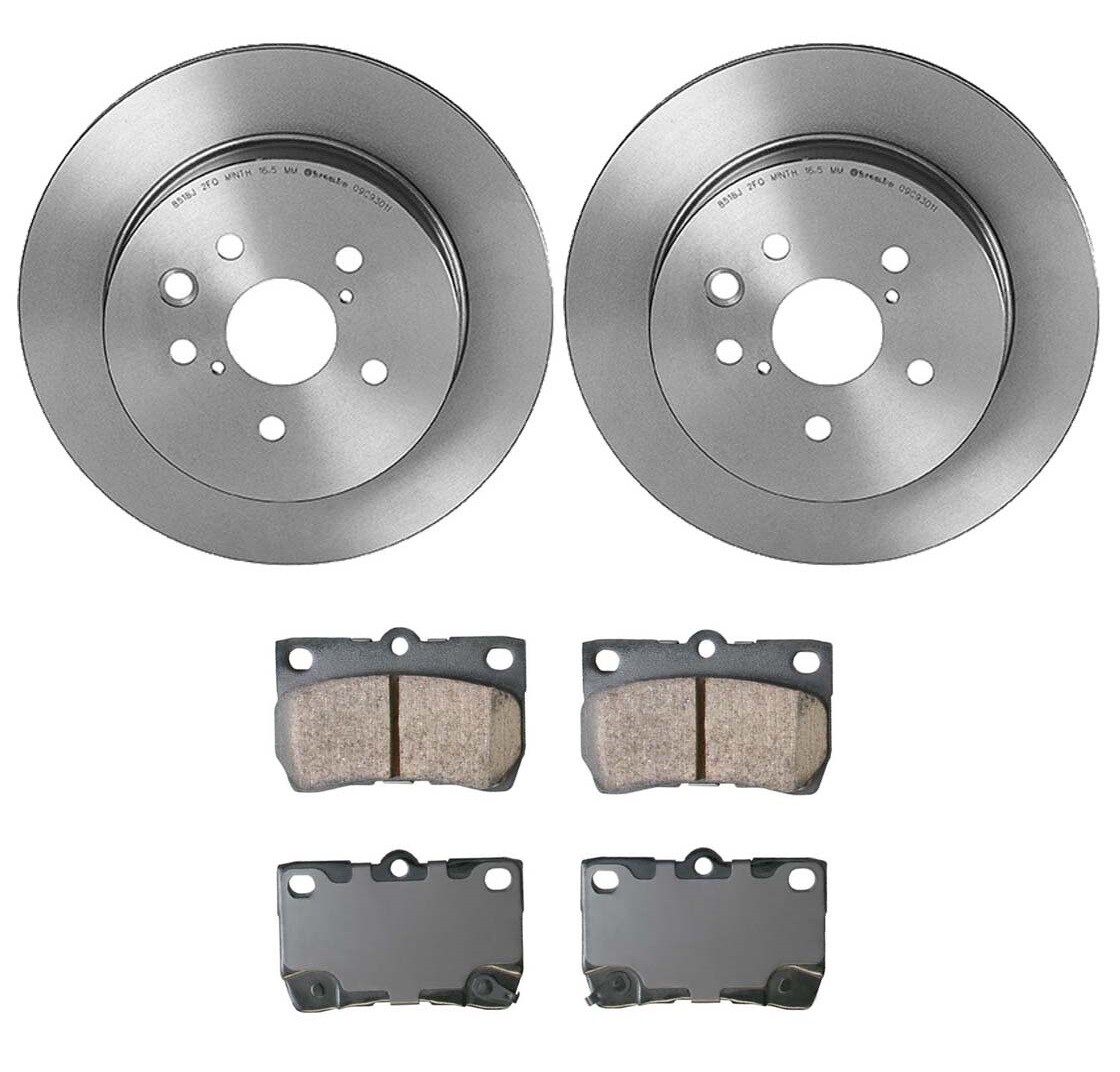 Akebono Performance Rear Brake Kit 310mm Disc Rotors and Ceramic Pads ...