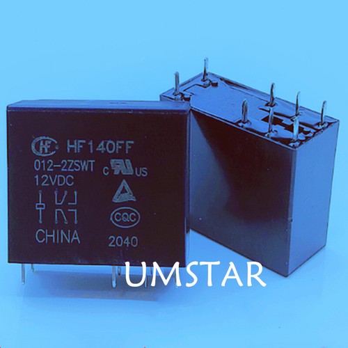 2PCS HF140FF 012-2ZSWT Relay 12V 10A 8Pins New #A6-8 | eBay