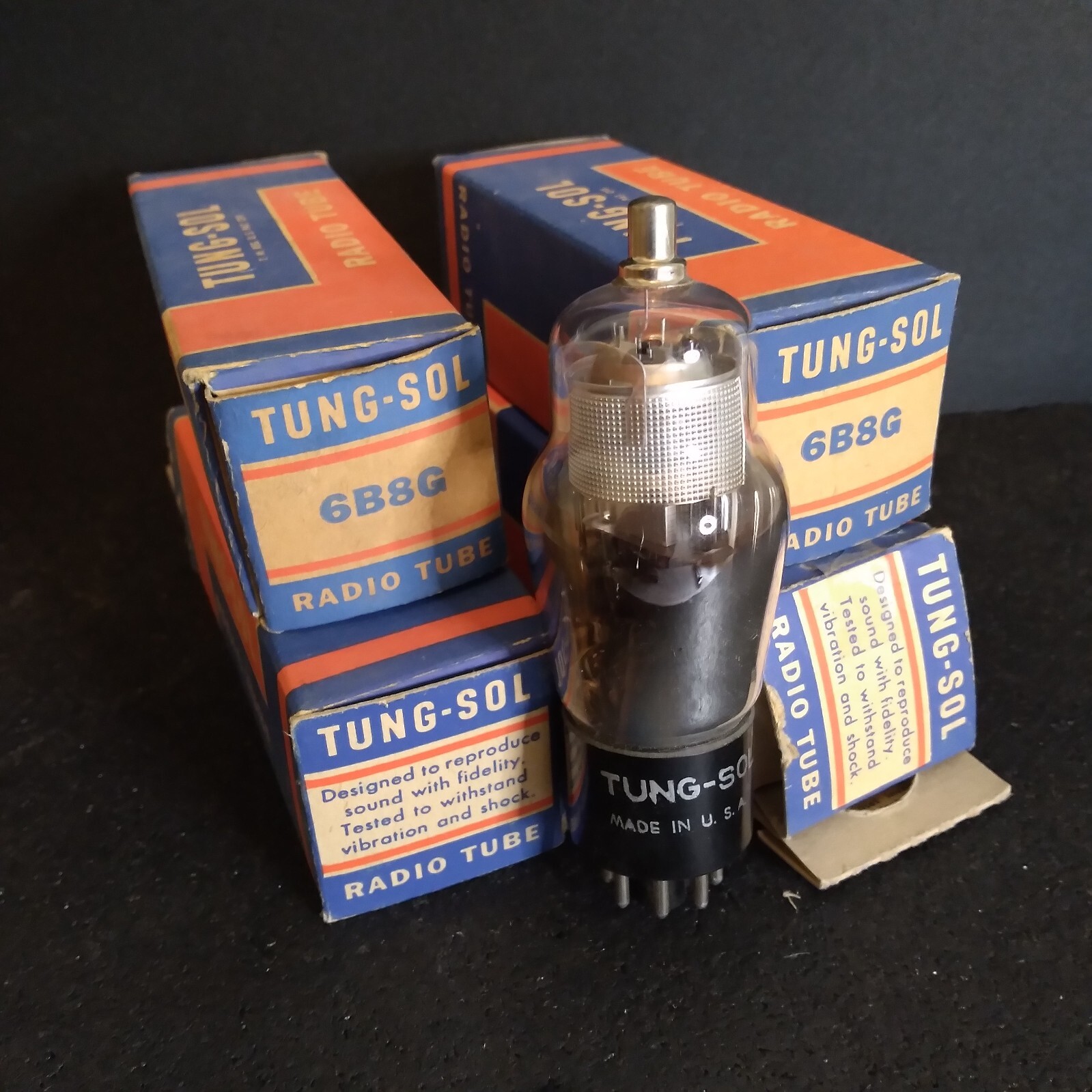 4 NOS Tung Sol 6B8G Tubes w Boxes | eBay
