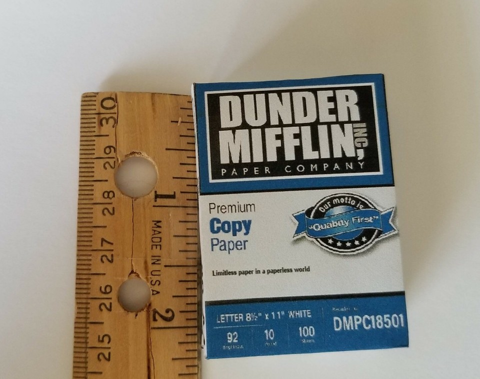 1/6 Scale Miniature Playscale TWO Reams of Copy Paper Dunder Mifflin ...
