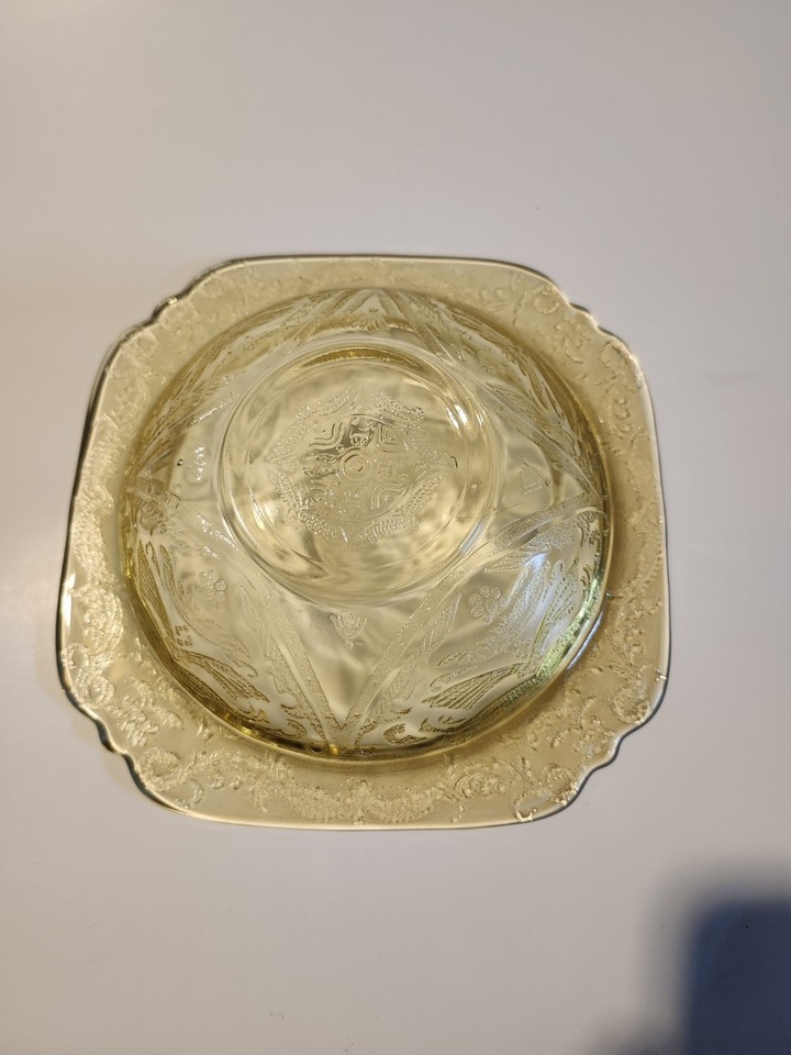 (JT) Mixed Lot 7 Pieces Depression Glass Pink & Yellow Candy Dish ...