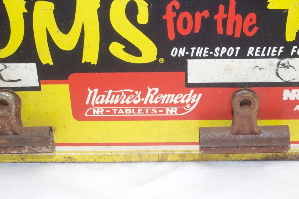 Vintage Metal Tums for the Tummy Advertising Product Display Holder #LR ...