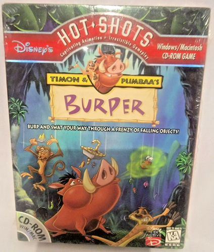 Disney's Hot Shots Timon & Pumbaa's Burper (PC, 1996) WIN/Mac CD ROM ...