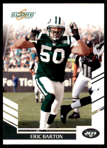 2007 SCORE ERIC BARTON NEW YORK JETS #174 | eBay