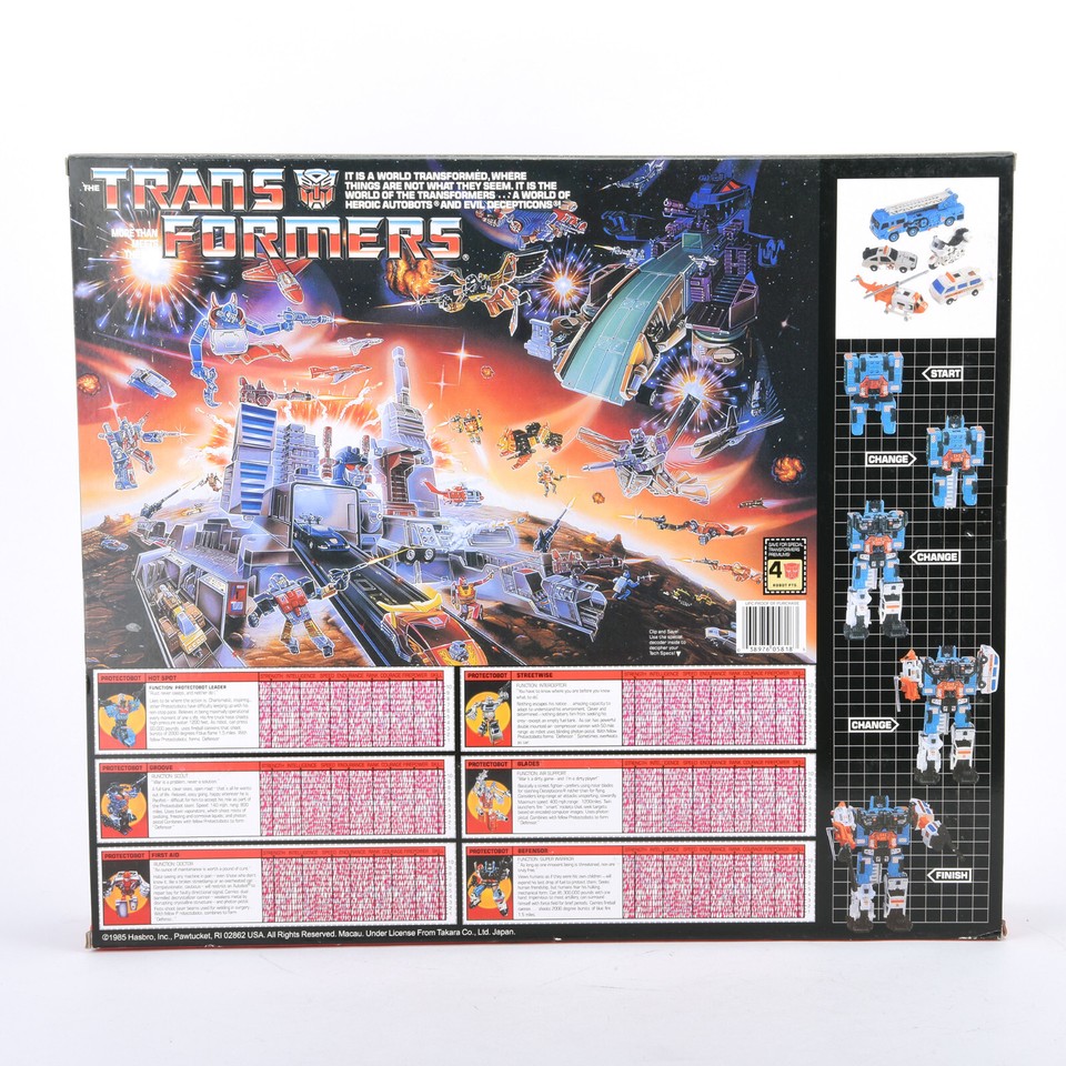 Transformers G1 Protectobots Super Warrior Defensor Toy Action Figure ...