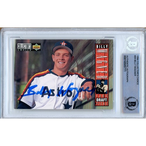 Billy Wagner Astros Auto 1994 Collectors Choice #29 RC BAS Auth ...