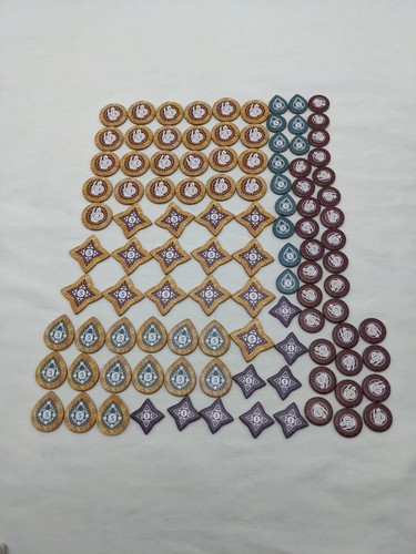Lot Of (106) Board Game Cardboard Point Tokens 1 And 5 | eBay