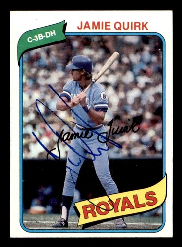 1980 Topps Baseball #248 Jamie Quirk Signed Autograph (No COA) *d2 | eBay