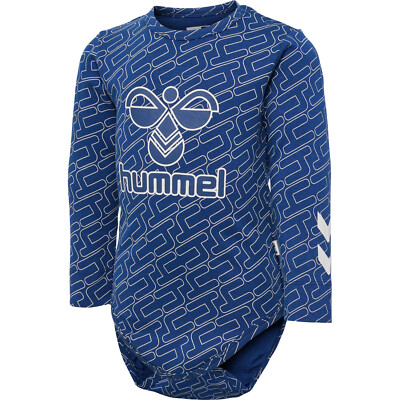 HUMMEL Gr. 74 hml Kamari Body Langarmbody 218048 navy peony Fb 7017 NEU ...