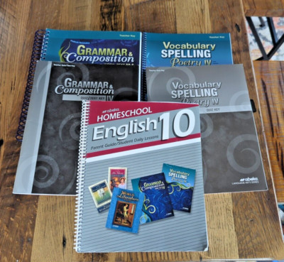 Abeka English 10 Curriculum Set Of 5 (Used Good) | eBay