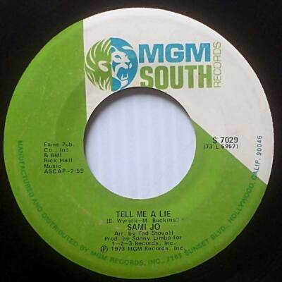 Sami Jo - Tell Me A Lie / Stay Where You Are [7" 45 rpm Single] | eBay