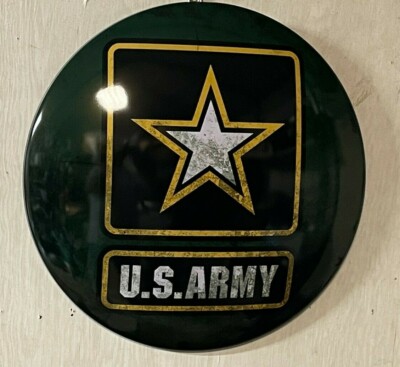 UNITED STATES ARMY~ LARGE ROUND DOME SIGN~MANCAVE ~ ARMY STRONG | eBay