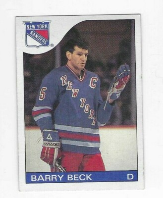 1985-86 TOPPS BARRY BECK #138 NEW YORK RANGERS | eBay