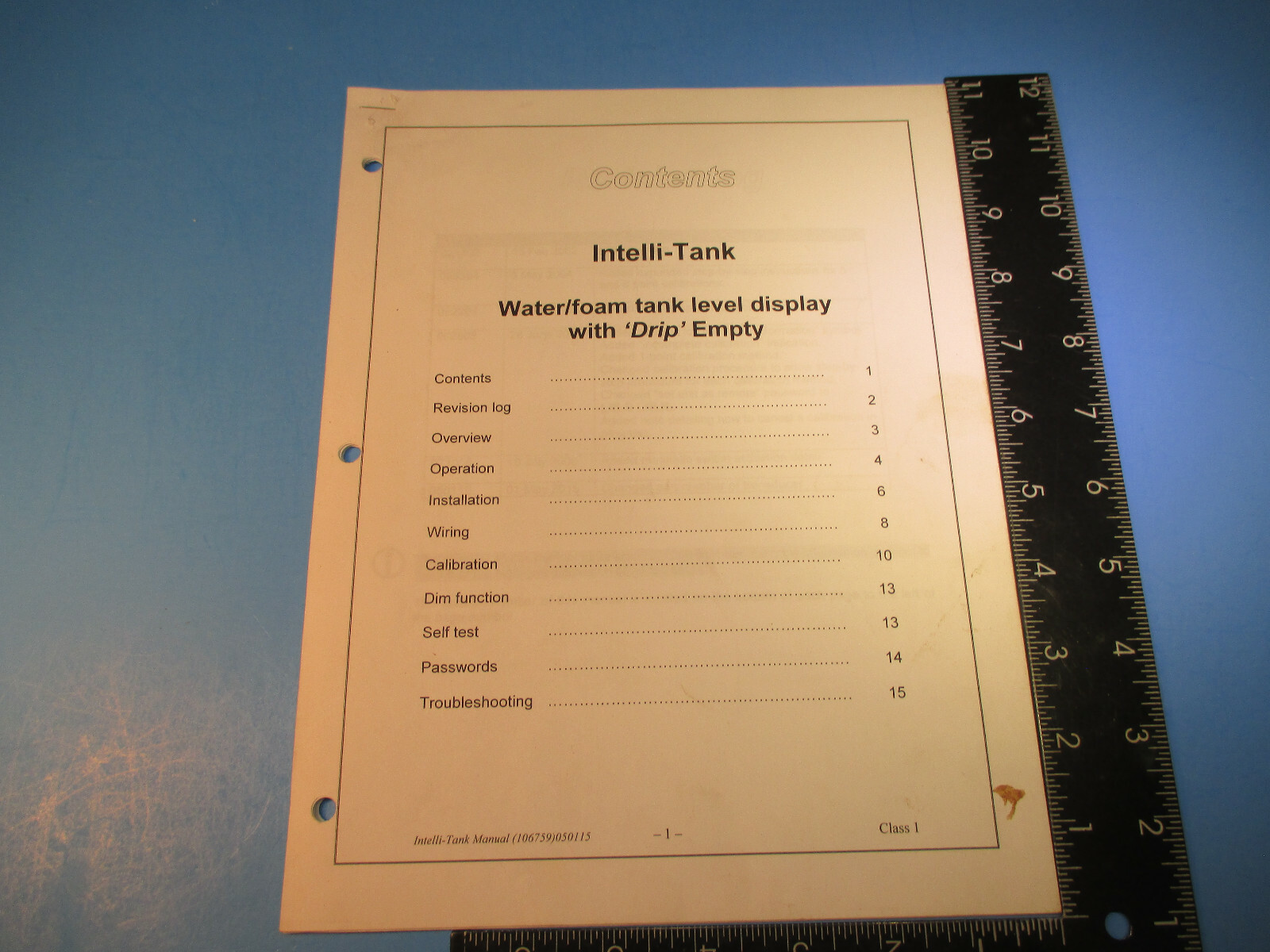 Hale Intelli-Tank Manual Water/Foam Tank Level Display 'Drip' Empty ...
