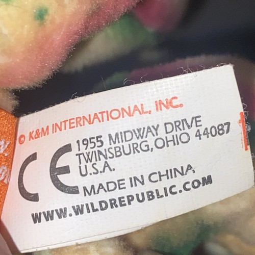 Wild Republic Multicolor Stegosaurus Baby Plush 8” Dinosaur Cuddly Toy ...