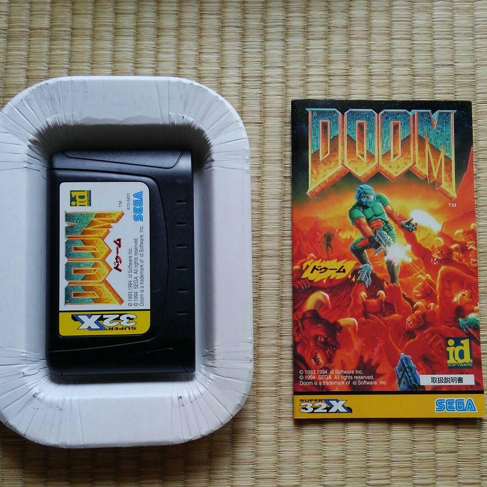 Doom 32X Mega Drive MD Genesis Sega Used Japan Action Game Boxed Tested ...