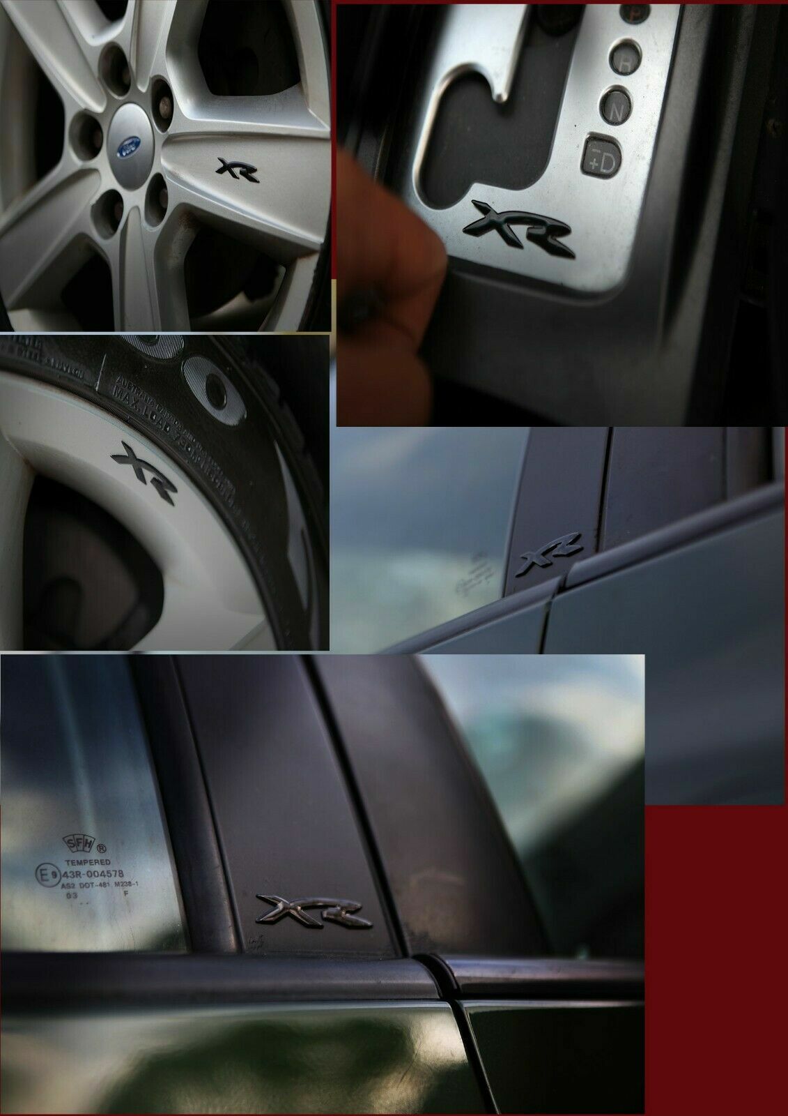 2 X XR DECAL BADGE SUIT FORD BA/BF/FG FPV/FALCON/XR6/XR8/FALCON/SEDAN ...