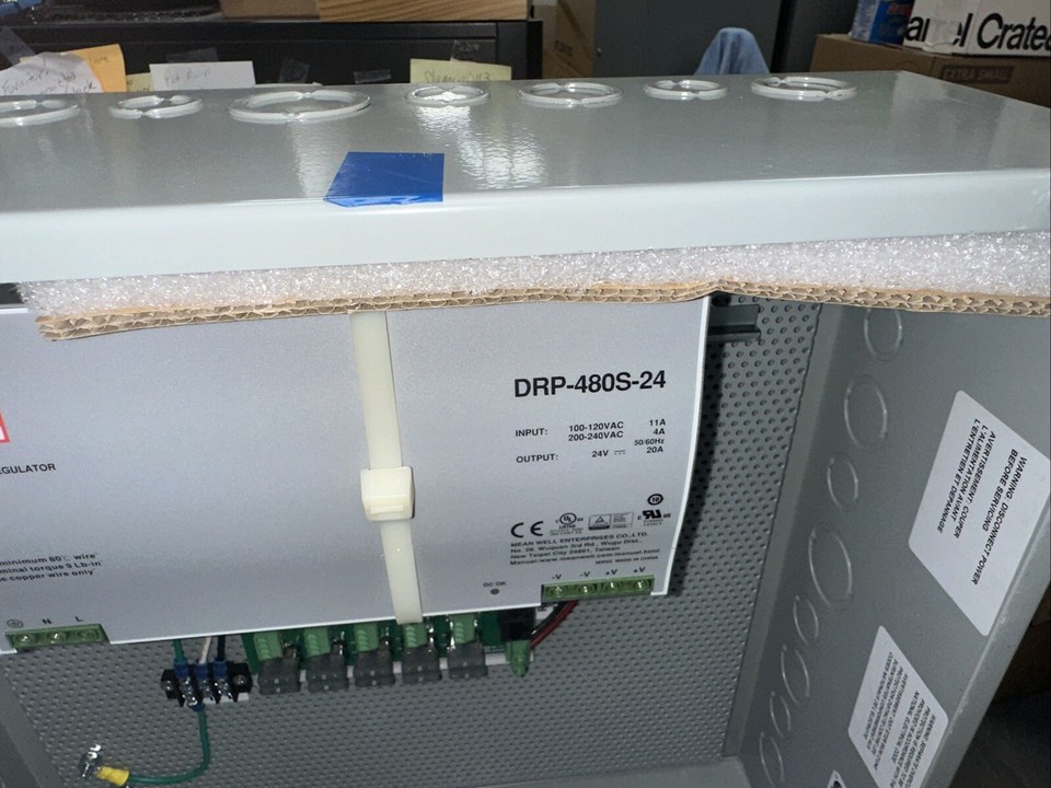 Somfy Power Panel 10 Motor Power Panel W Mean Well DRP-480s-24 Hoffman ...