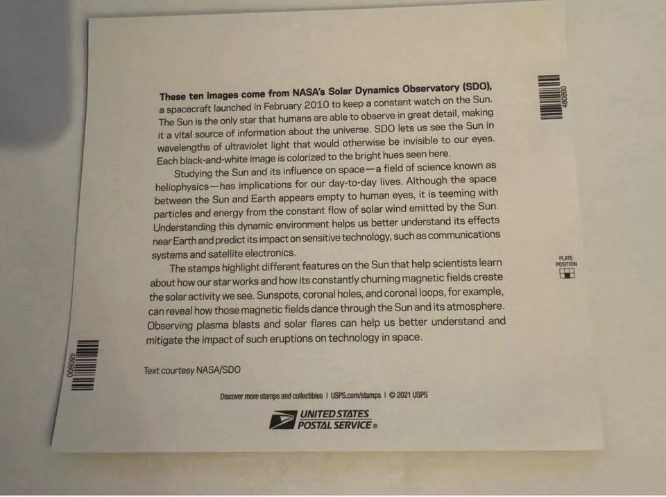 Brand New USPS Stamp Sun Science Forever Stamps Sheet Of 20 Stamps | eBay