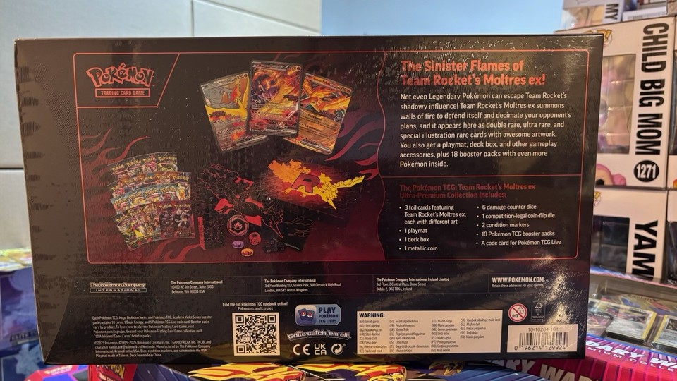 Pokemon TCG Team Rocket’s Moltres UPC Ultra Premium Collection Sealed ...