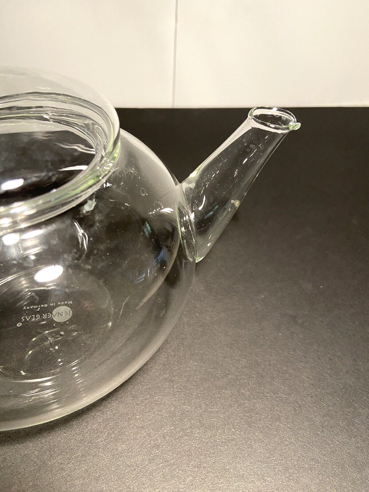 Jenaer Glass Clear Glass Teapot w/ Lid made in Germany 6" tall MINT | eBay