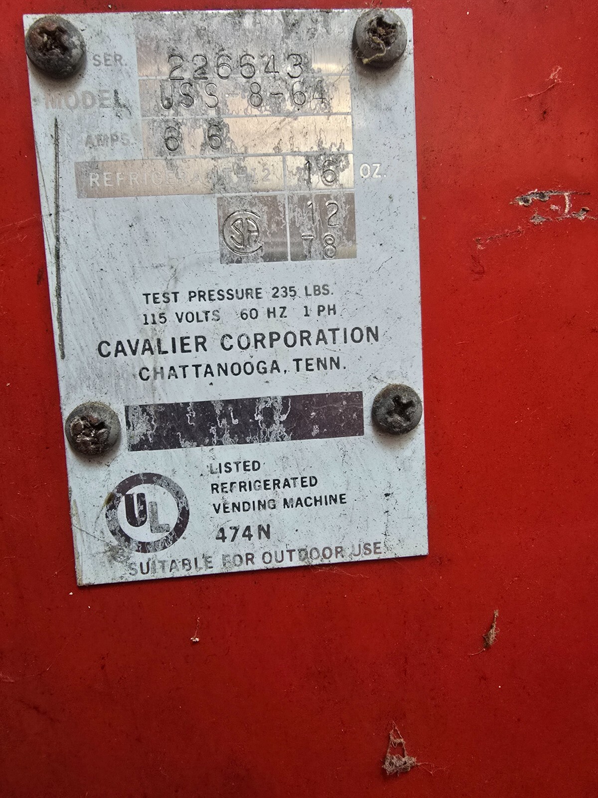 cavalier vintage coke machine | eBay