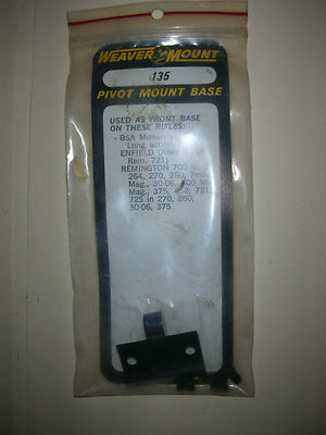 Weaver Pivot Mount Base - #135 BSA/Enfield/Remington - USA!!! (B 15) | eBay