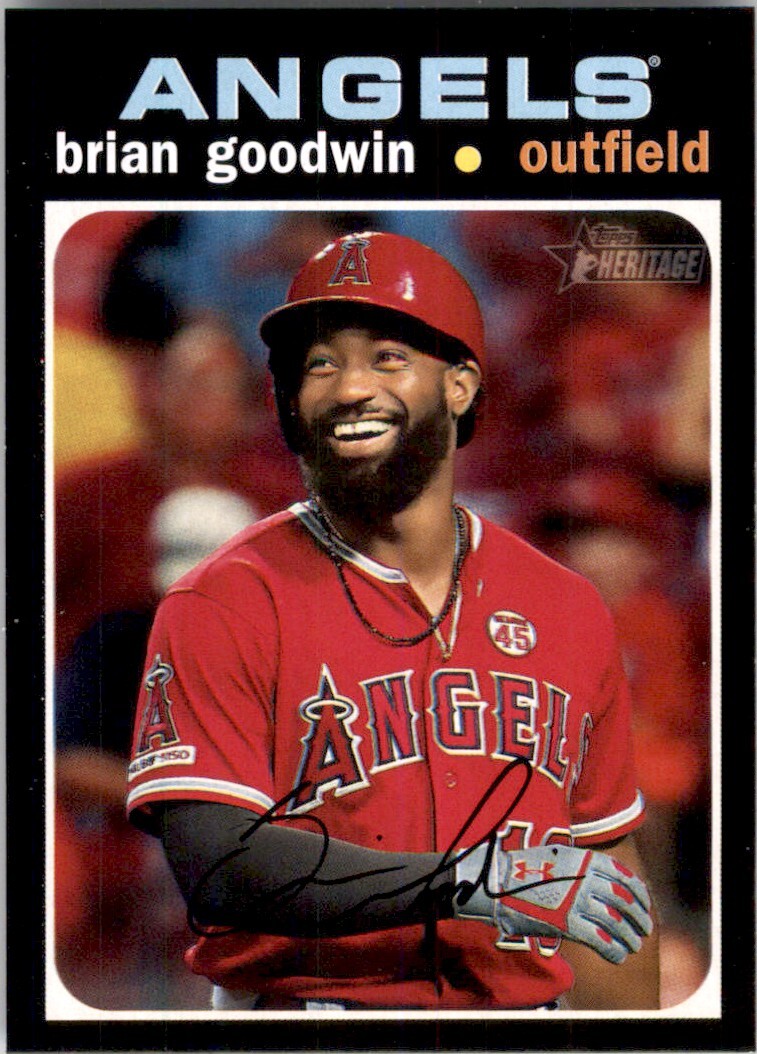 2020 Topps Heritage High Number Brian Goodwin Los Angeles Angels #618 ...