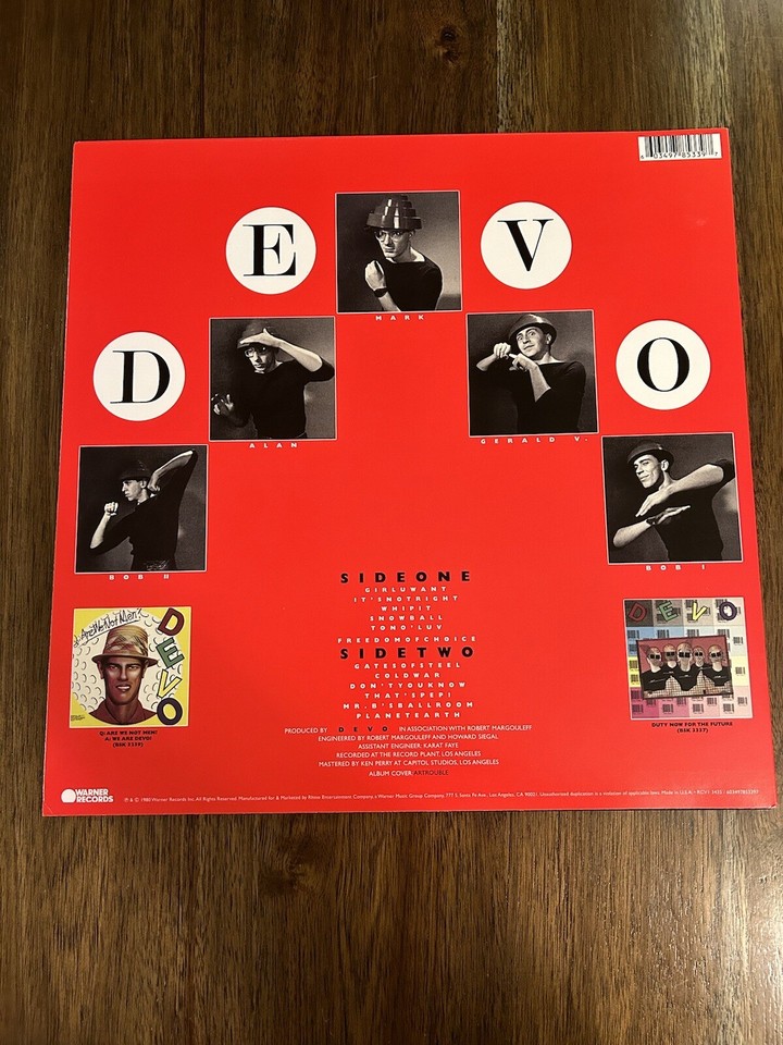 ‘DEVO’ Band ‘Freedom Of Choice’ Signed Vinyl Album LP RARE ACOA 3 ...