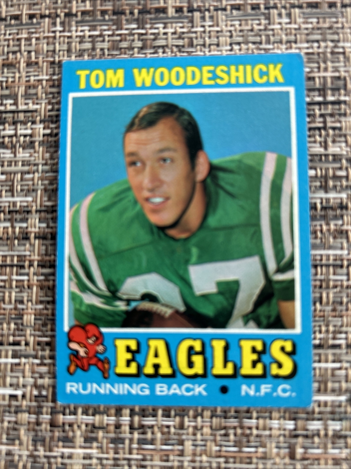 1971 Topps Football Card #5 Tom Woodeshick Philadelphia Eagles ExNm ...
