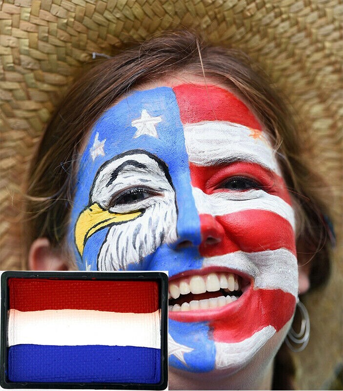 Red White And Blue Face Paint Ideas
