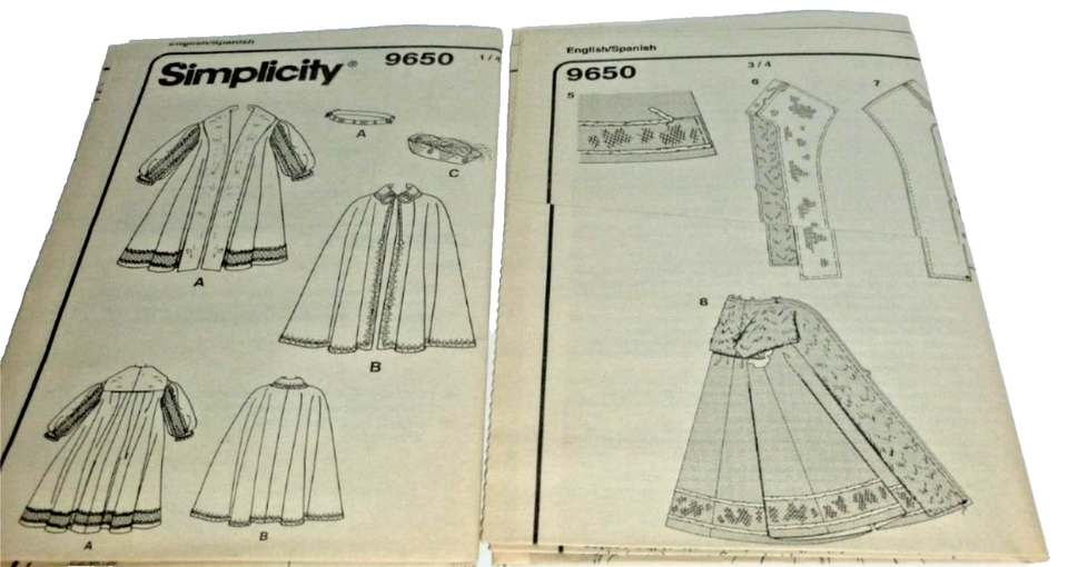 Tudor Elizabethan King Henry 8th Cape Coat Hat Costume Sewing Pattern ...