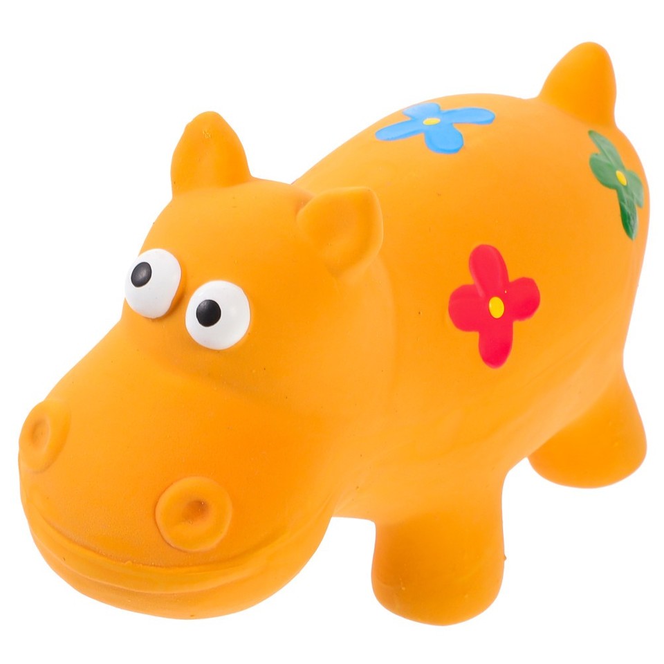 Hippo Shape Dog Chew Toy Squeaky Dog Toy Dog Chew Toy Puppy Chewer ...