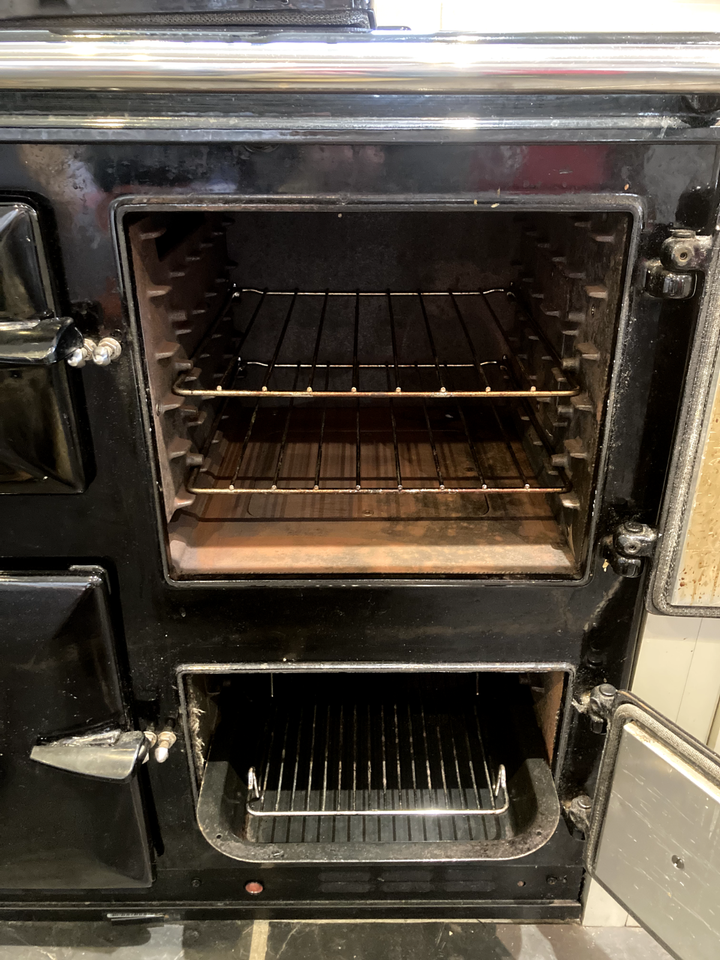 AGA Rayburn range cooker oil fired 2 oven 400k model black | eBay UK