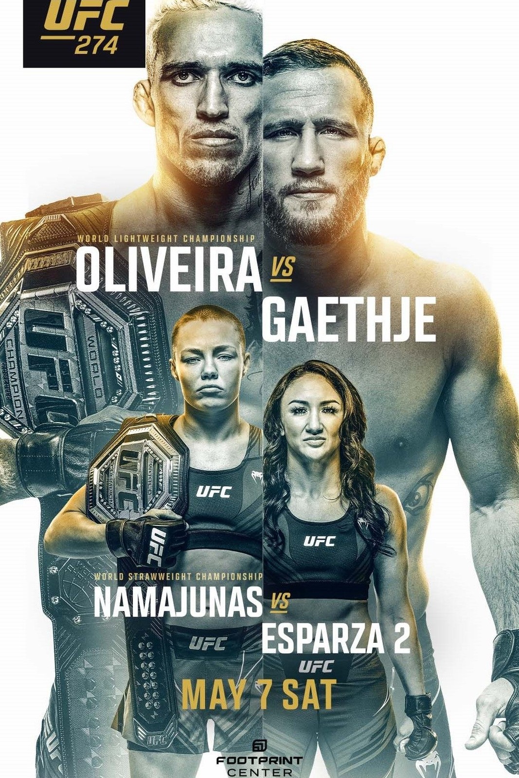 UFC 274 Oliveira Vs. Gaethje 120 Piece Jigsaw Puzzle | eBay