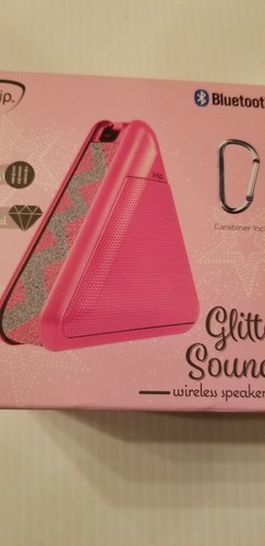 iHip Bluetooth Glitter Sound Wireless Speaker | Pink | Portable Speaker ...