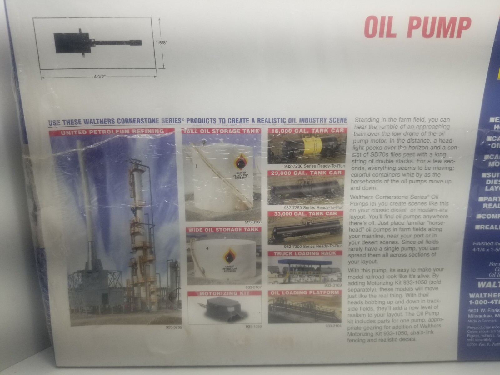 Walthers 933-3170 HO Scale Oil Pump Building Kit **FREE FAST SHIPPING ...