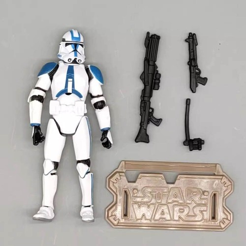 Lot of 5 SW 501st Legion White Blue Clone Trooper With Base 3.75 ...
