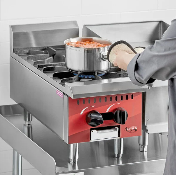 Restaurant 12" 2 Burner Gas Range Hot Plate Countertop Commercial ...